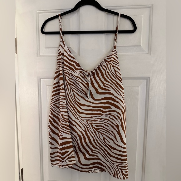 Tops | Tiger Zebra Print Tank | Poshmark
